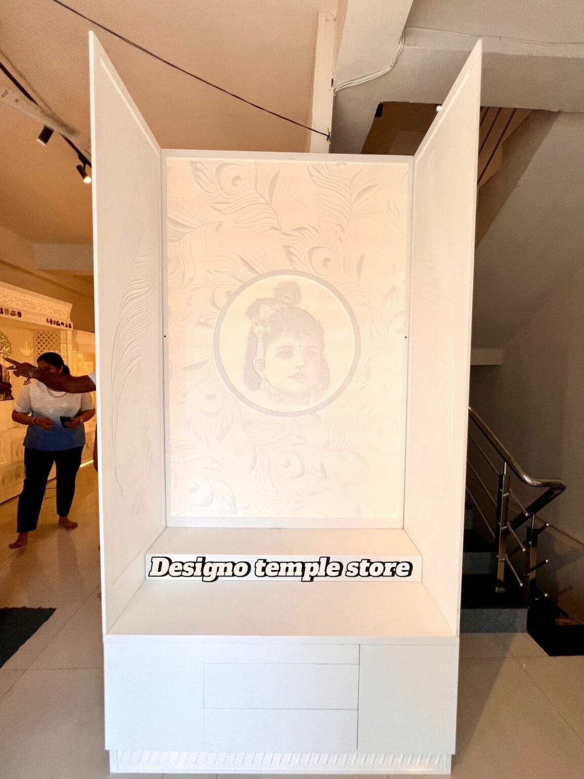 Corian Mandir & Wall Panel – Luxury Designs by Designo Temple Store